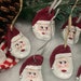 Mini Oyster Shell Santa Ornament Hand Painted - Etsy