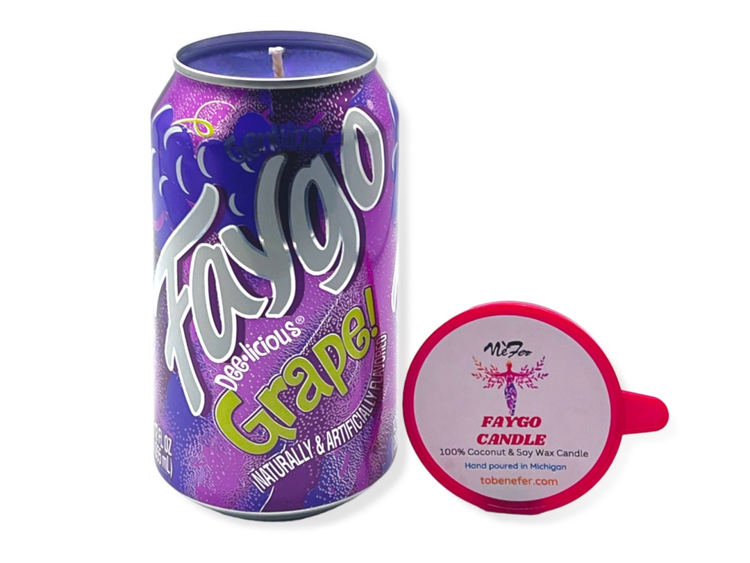 Faygo Grape Soda Scented Soy Candle Hand Poured Faygo Grape - Etsy