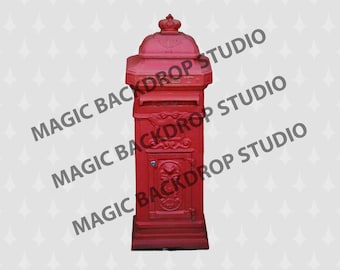 Post Red Box Santa Sign Arrow Letter Postie Letters Mockup Envelope ...