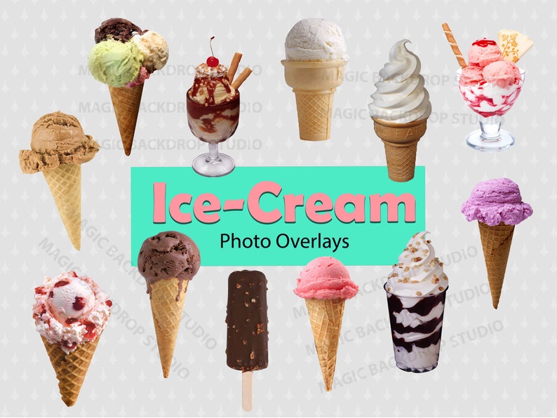 Ice Cream PNG Bundle Frozen Soft Serve Foods Cone Sweets Sprinkle Clip ...