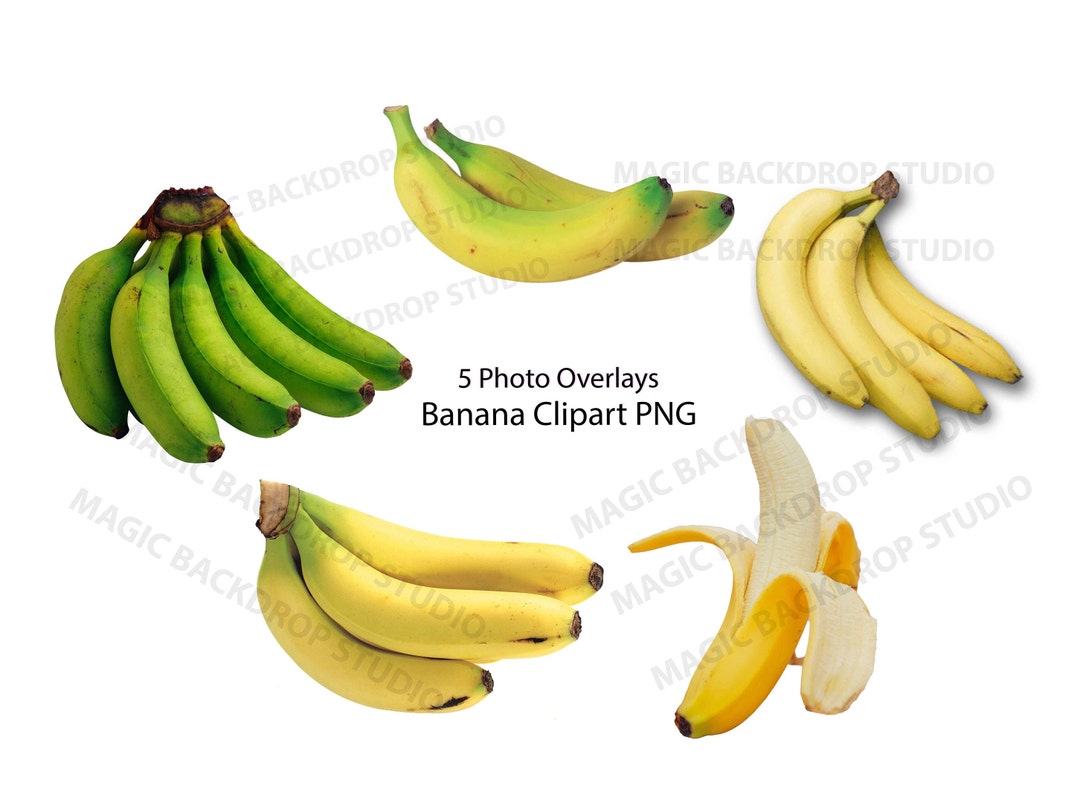 Banana Bananas Fruit PNG Foods Fruits Photo Yellow Clip Art Overlay ...