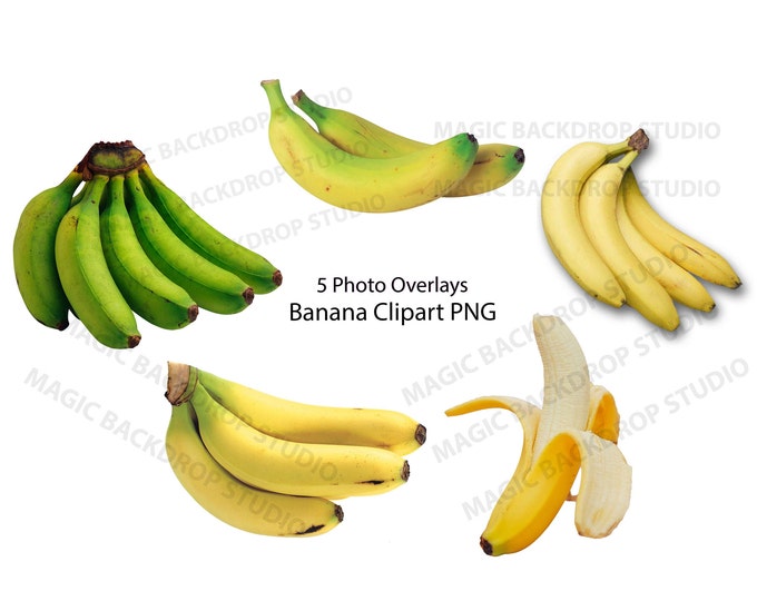 Banana Bananas Fruit PNG Foods Fruits Photo Yellow Clip Art Overlay ...