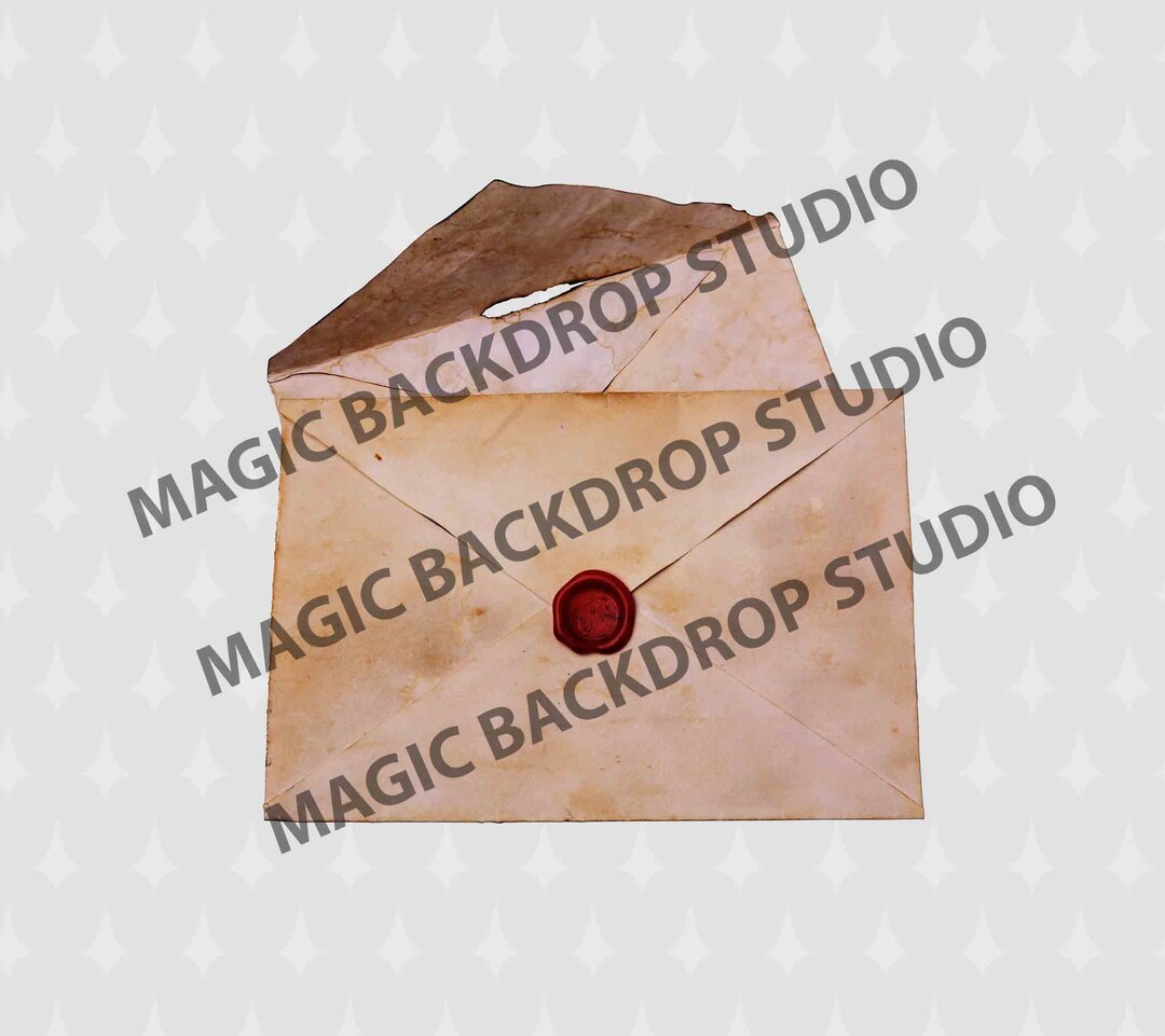 Envelope Letters Old Wax Paper Envelopes Wizards Mock up Clip Art ...