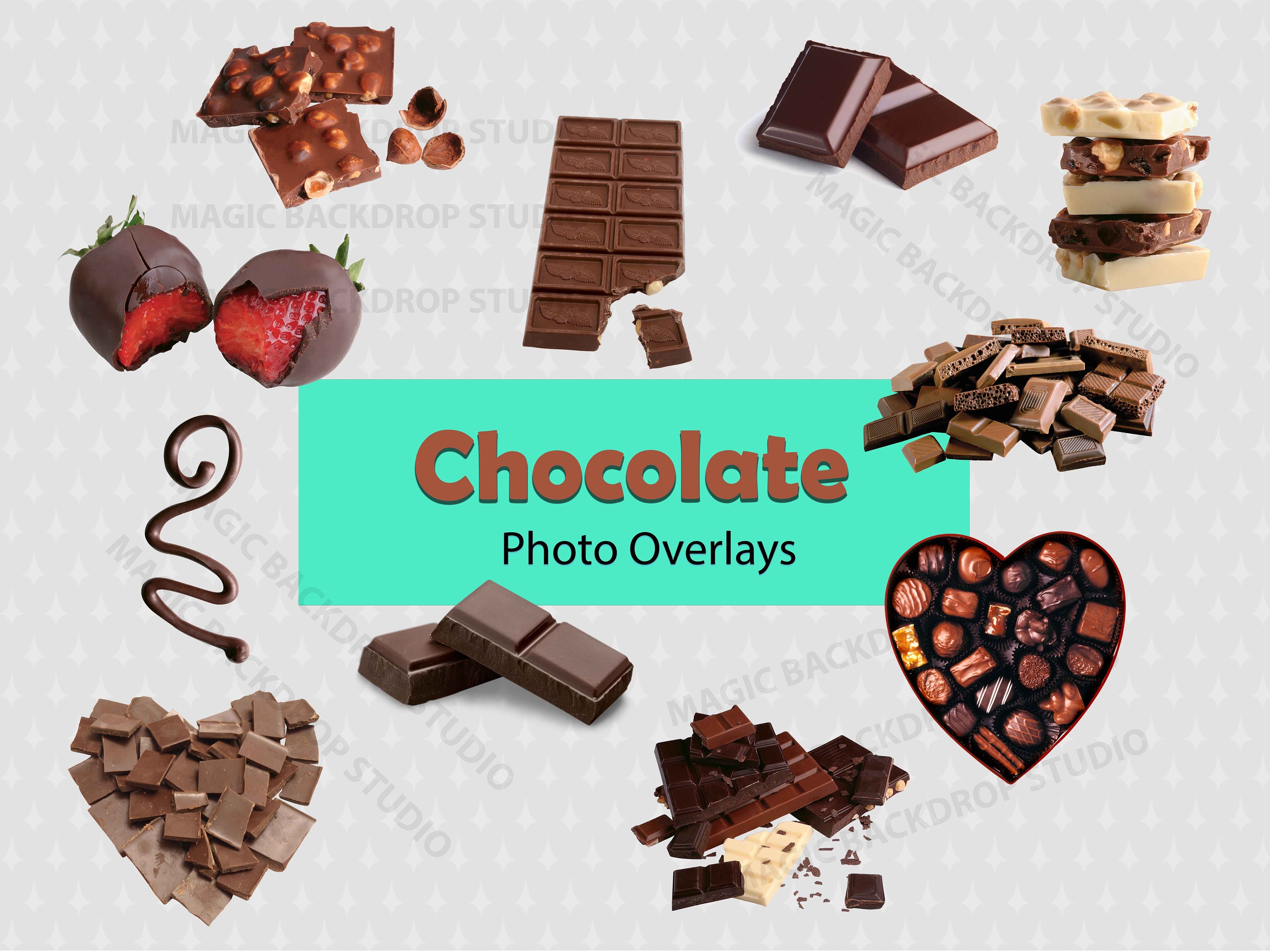 Chocolate Chocolates PNG Heart Foods Sweet Coco Blocks Clip Art Overlay ...