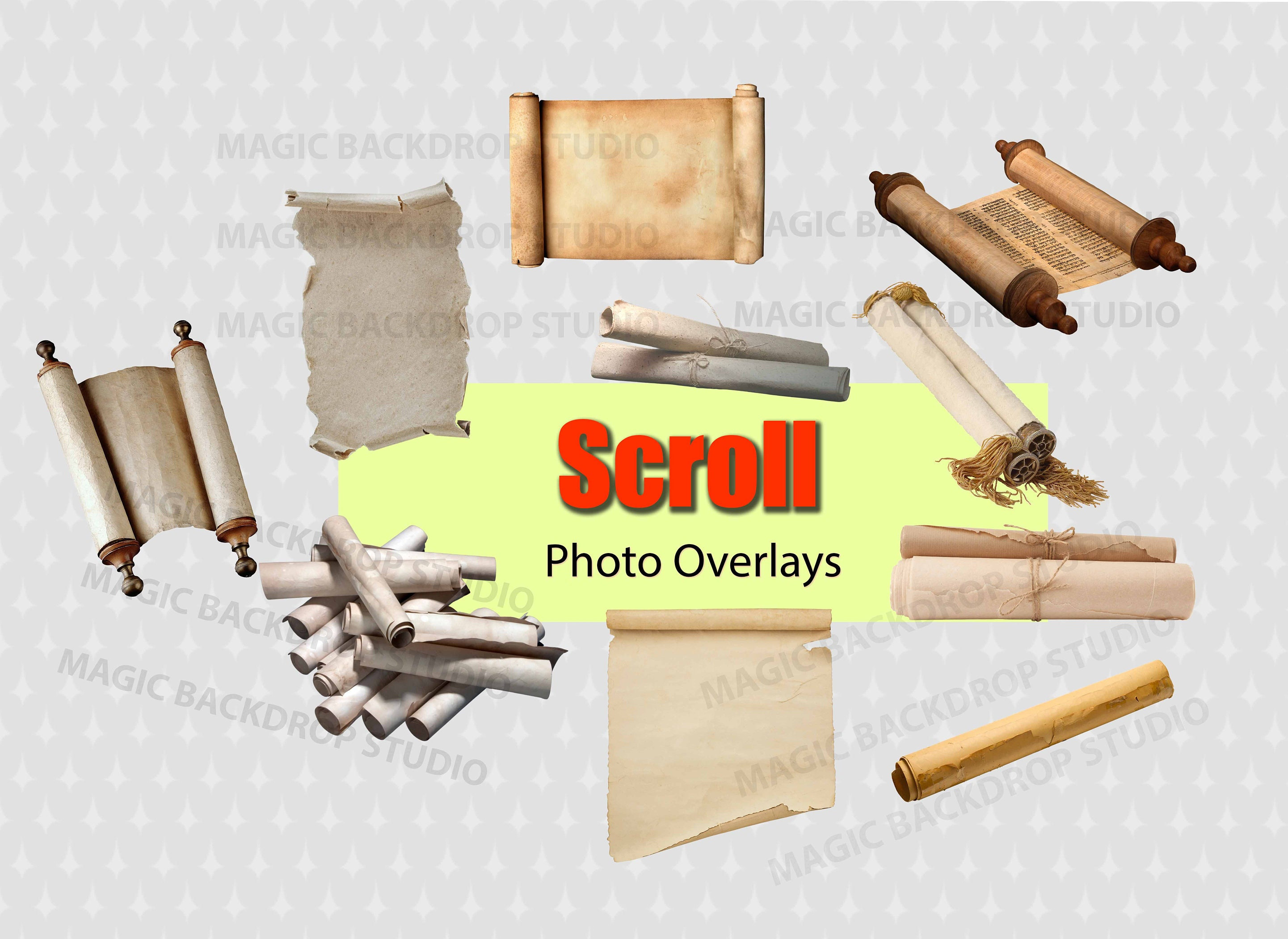 Art & Collectibles Clip Art Scroll scrolls paper envelopes wizard mock ...