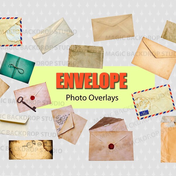 Envelope Digital Paper - Etsy