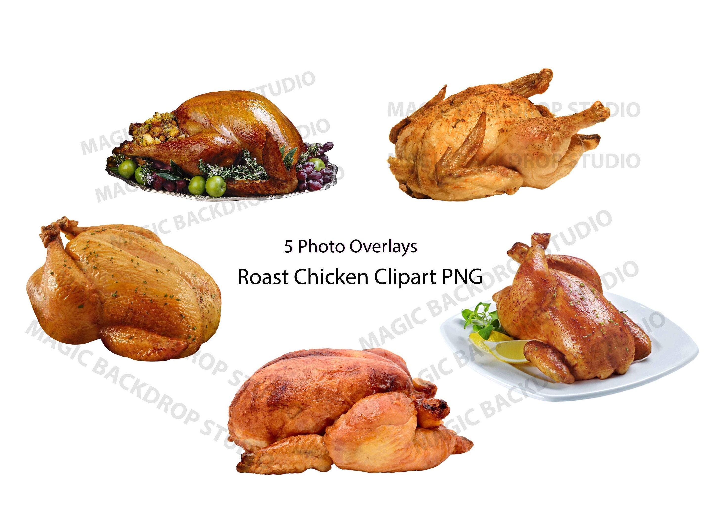 Whole Roasted Chicken Clip Art