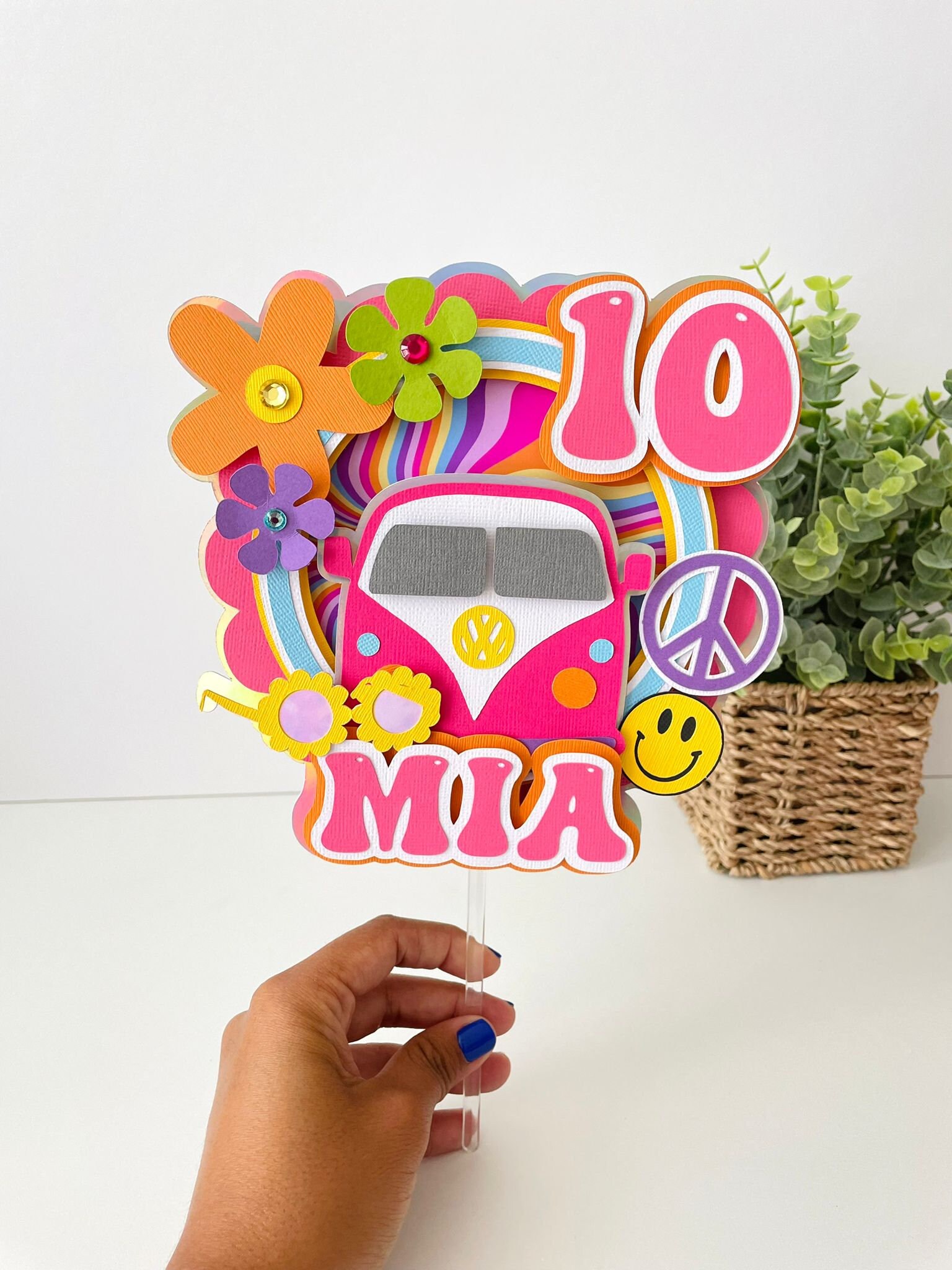 Groovy Cake Topper/ Groovy Girl Birthday/ Groovy Girl Birthday Party ...