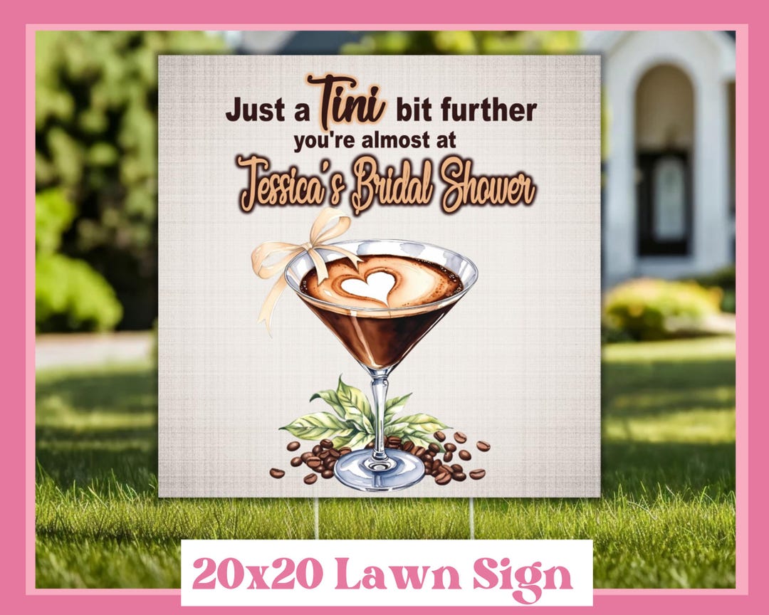 It's Tini Time Lawn Sign 20x20 4mm or 10mm Coroplast - Etsy