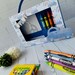 Coloring Box Template, Suitcase With Crayons Holder, Crayons Gift Cut ...