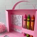 Coloring Box Template, Suitcase With Crayons Holder, Crayons Gift Cut ...