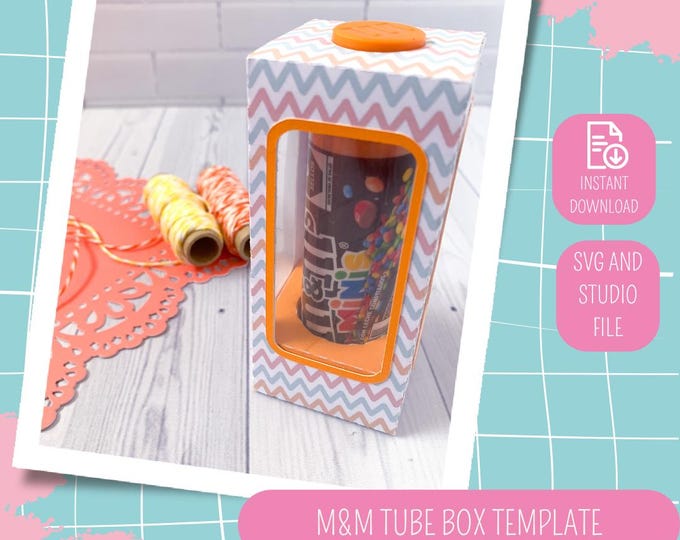 M&M Box Template Svg and Studio, Template MM 1.77 OZ - Etsy Canada