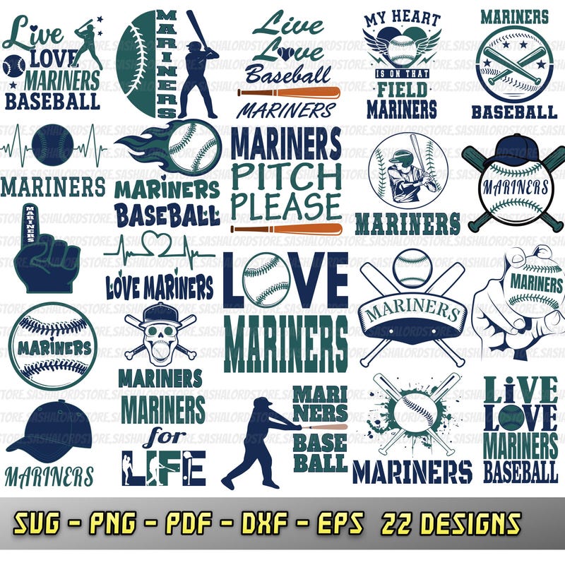 Seattle Mariner Svg - Etsy