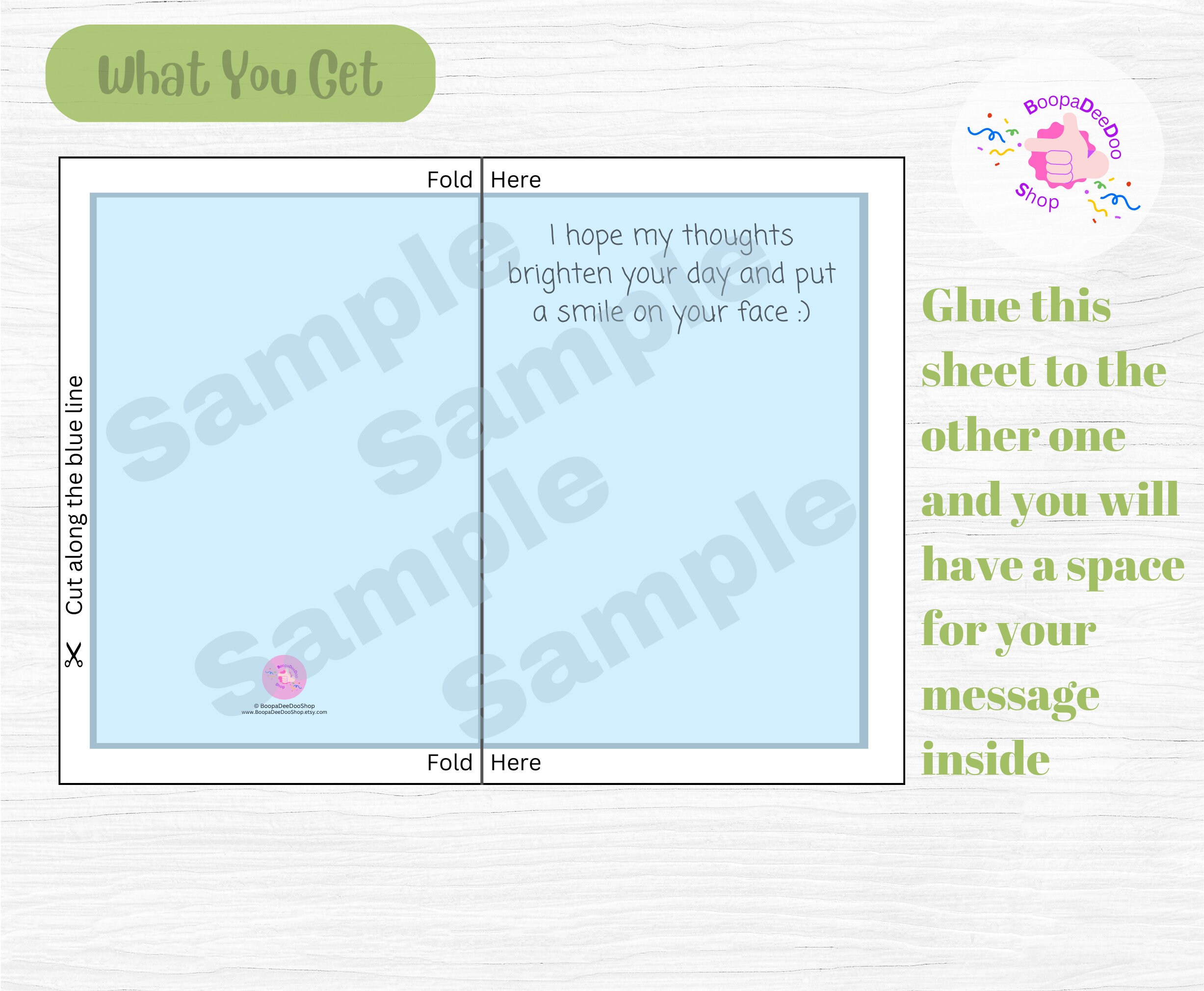 Just Because Card Get Well Soon Card Feel Better Card Thinking of You ...