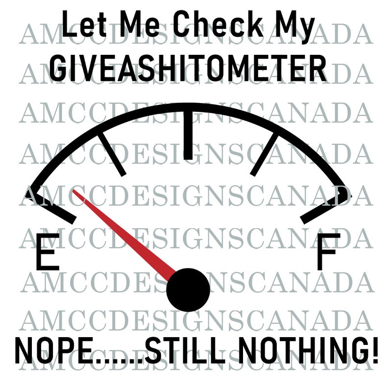 Give a Shit Meter - Etsy