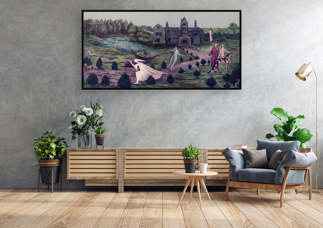 Leonora Carrington Print Crookhey Hall Rare Art Print Large - Etsy