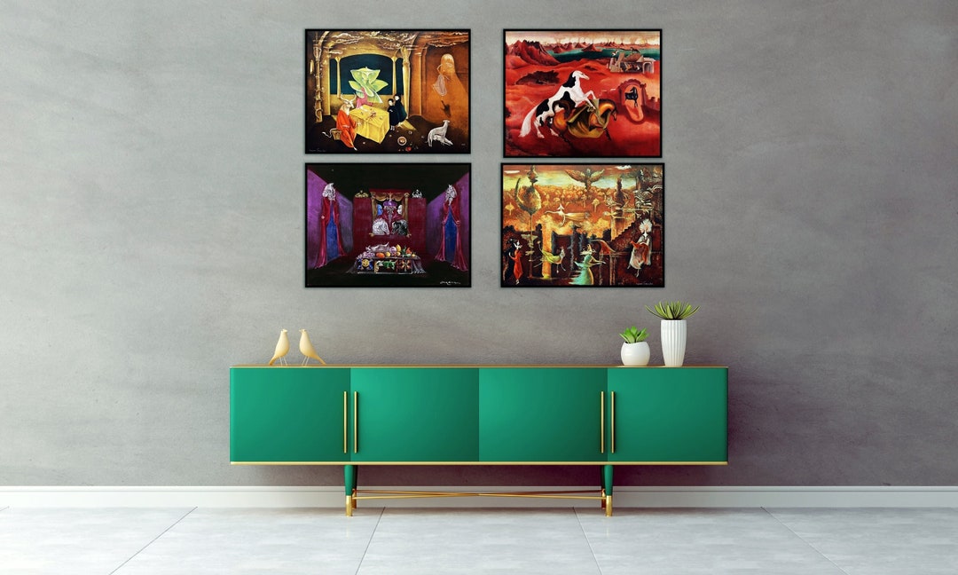 Leonora Carrington Prints Set: Abstract Surrealist Art, Modern Wall ...