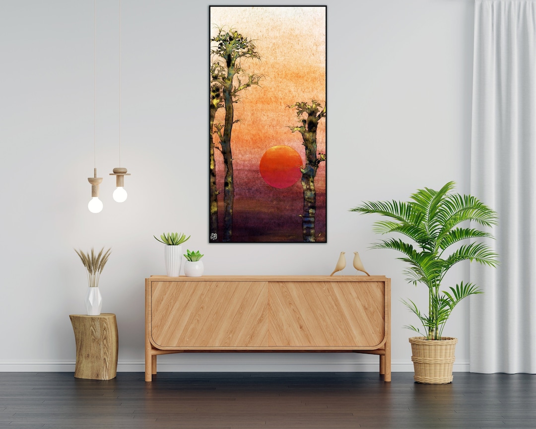 Fujii Tatsukichi Print, Rising Sun Print, Japanese Art Prints, Asian ...