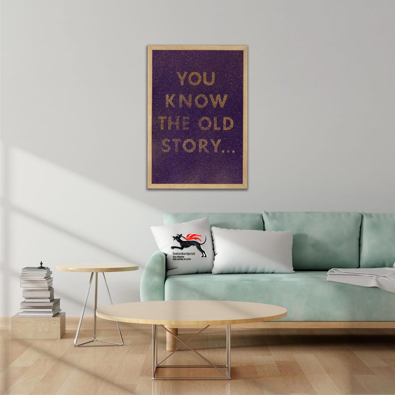 Enigmatic Typography Canvas, Cosmic Quote Art, Stippled Text Fine Art ...