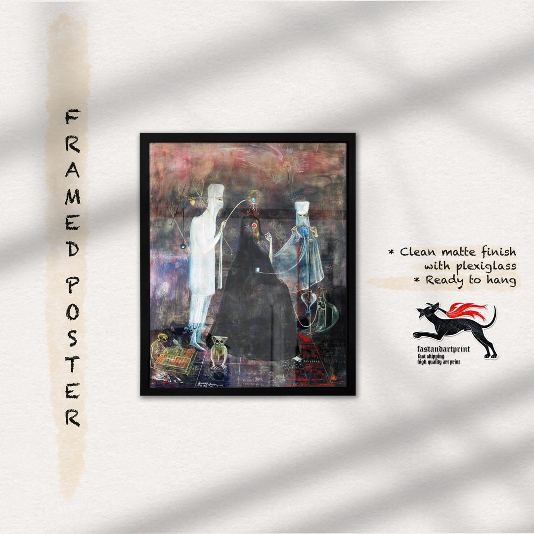 Leonora Carrington Surrealist Art Print: Occult Painting, Framed Canvas ...