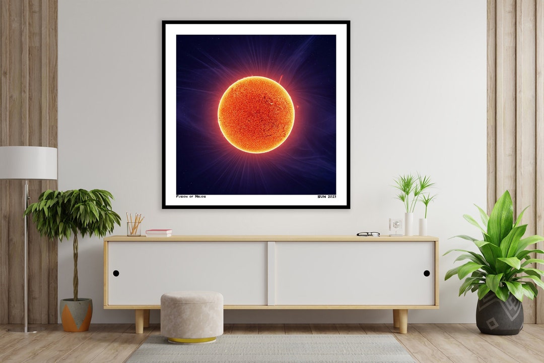 Sun Art Print: Helios Fusion, Space Art Giclee Poster (unframed) - Etsy