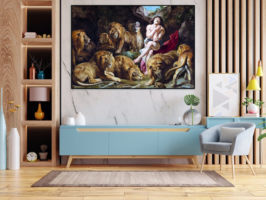 Unframed, Sir Peter Paul Rubens, Daniel in the Lions' Den (1615), Art ...