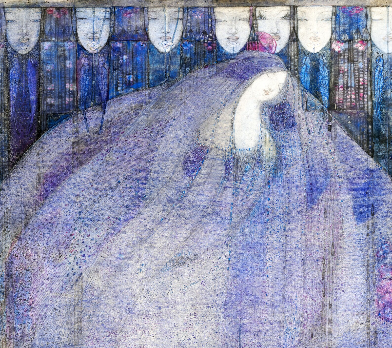 Margaret Macdonald Mackintosh Print, the Mysterious Garden Print, Art ...