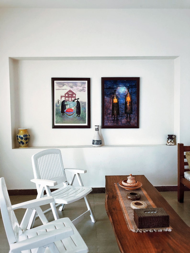 Leonora Carrington Set of 2 Print Bird Bath Twins Art - Etsy