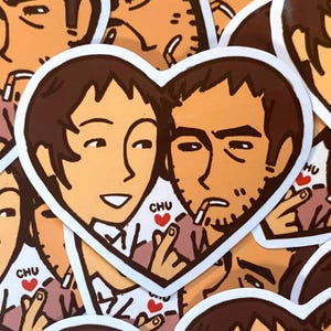 P4 Adachi and Dojima Sticker Set - Etsy