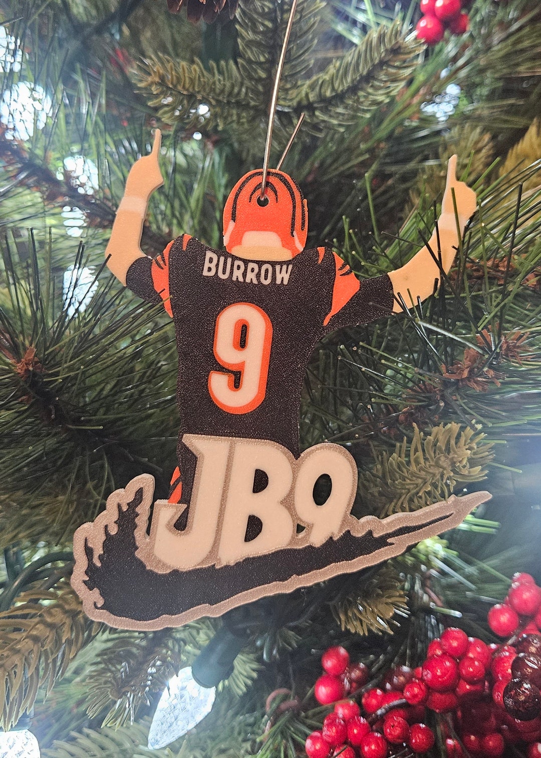 Joe Burrow - JB9 Replica Ornament - Pendant - Etsy