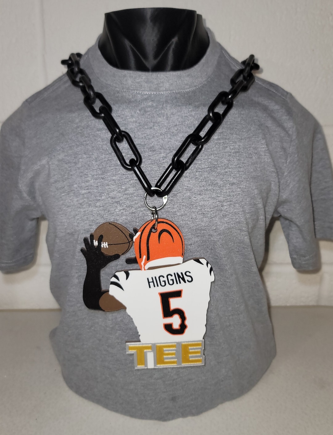 Cincinnati Bengals Tee Higgins #5 Replica Necklace and Chain - Etsy