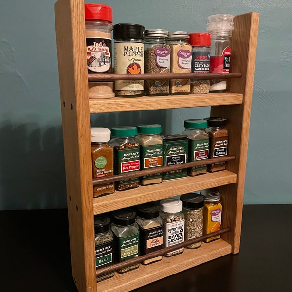 Wood Spice Rack - Etsy