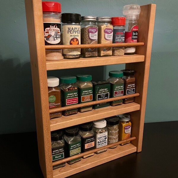 Wood Spice Rack - Etsy