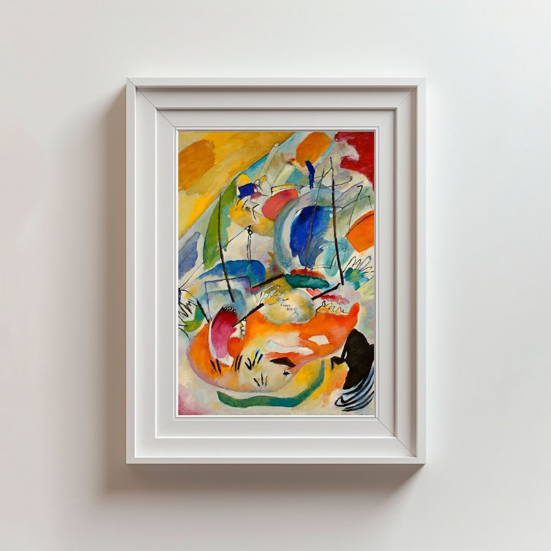 Abstract Art Wassily Kandinsky improvisation 31. Sea Battle 1913. Avant ...