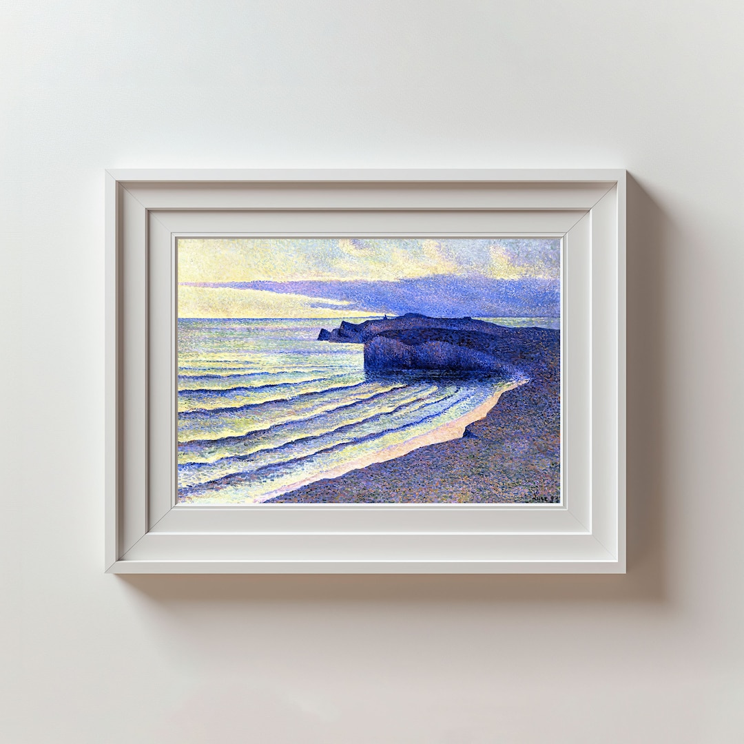 Maximilien Luce coastal Scene Paris 1893. Pointillism Neo-impressionism ...