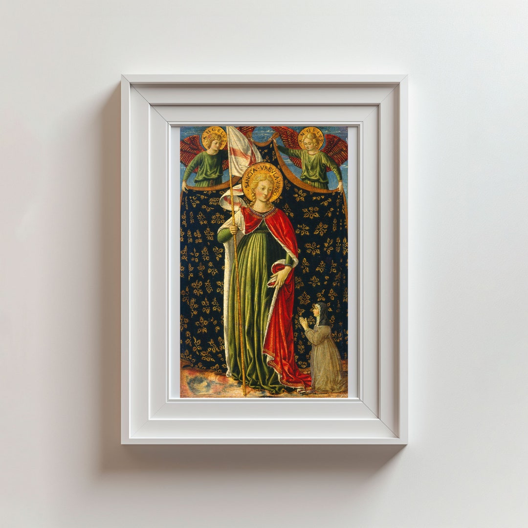 Benozzo Gozzoli saint Ursula With Two Angels and Donor Renaissance Art ...