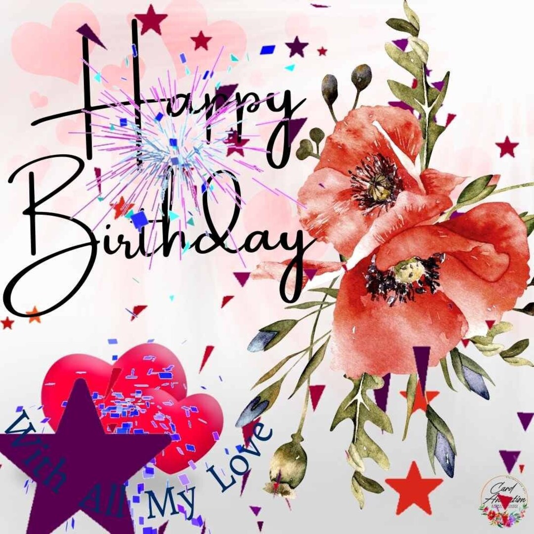 Animated Birthday Card: Festive Digital Greetings (MP4 Download) - Etsy