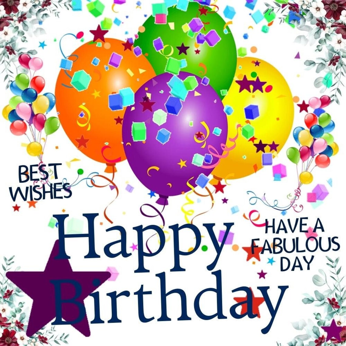 Animated Birthday Card: Festive Greetings (MP4 Digital Download) - Etsy