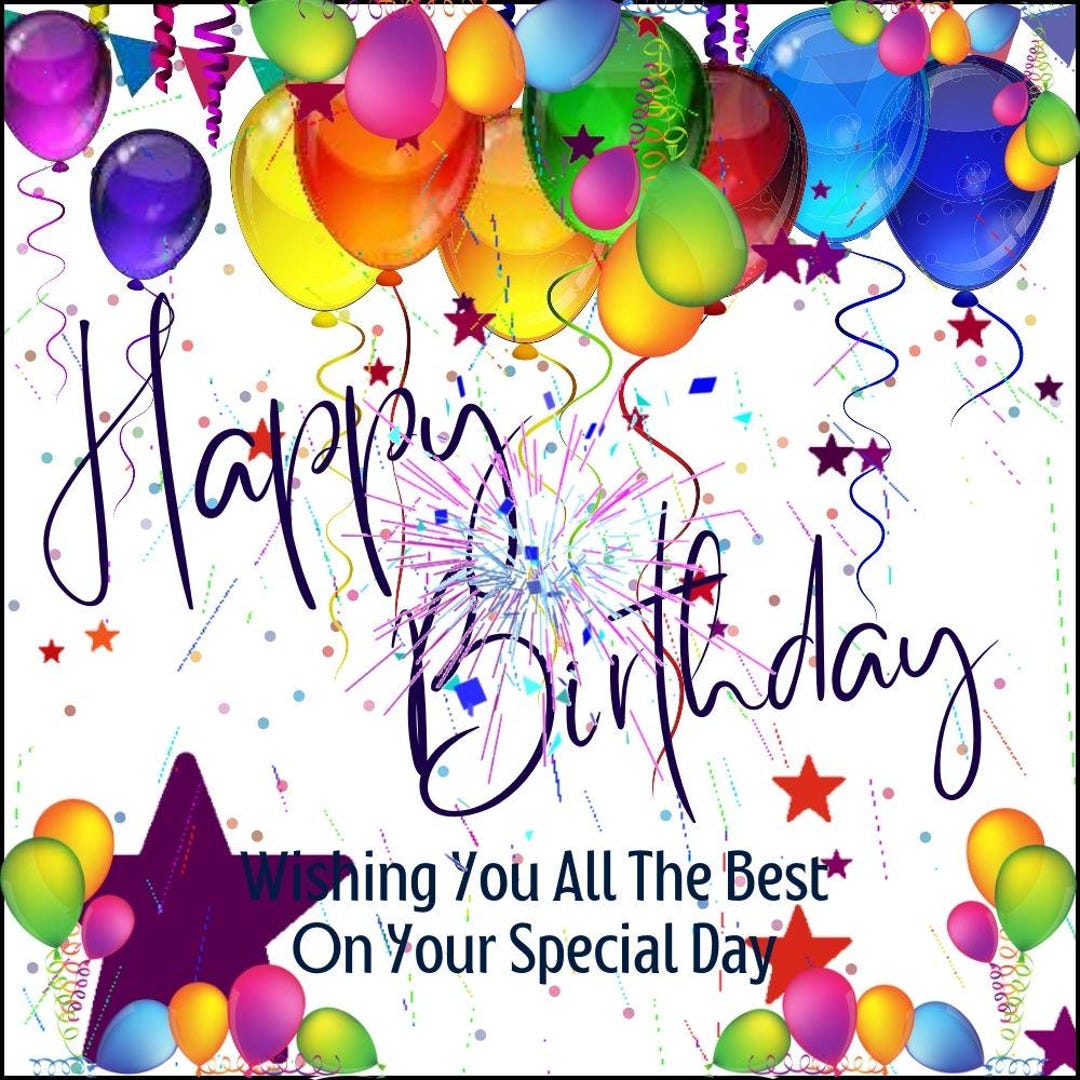 Animated Birthday Card: Festive Digital Greetings (MP4 Download) - Etsy