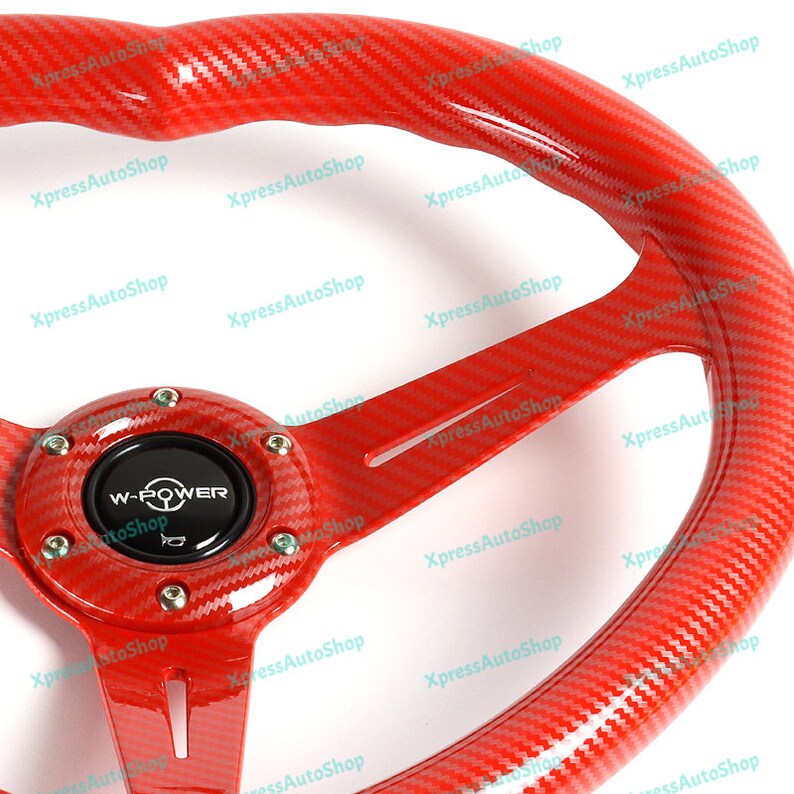 Red JDM Carbon Fiber Style Heart Shaped Steering Wheel ABS - Etsy