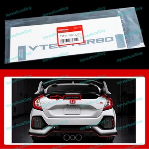 For Oem Cdm Vtec Turbo Decal Sticker Honda Civic Ctr Type R Fk8 2017 ...