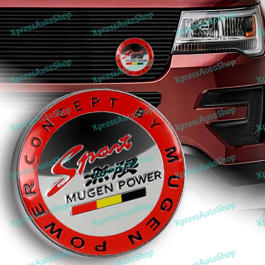 JDM MUGEN POWER Sports Racing Plastic Emblem Badge for Cars Front ...