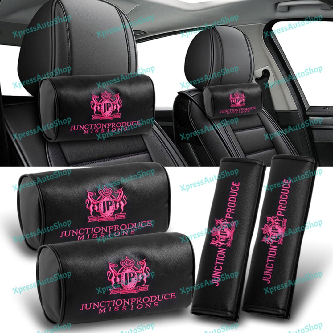 For Jp JUNCTION PRODUCE VIP Embroidery Car Neck Rest Pillow Headrest ...