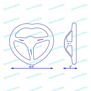 Red JDM Carbon Fiber Style Heart Shaped Steering Wheel, ABS Grip, Steel ...