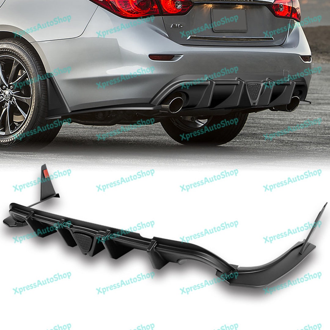 For 2014 2015 2016 2017 Infiniti Q50 Rear Bumper Diffuser Spoiler Lip ...