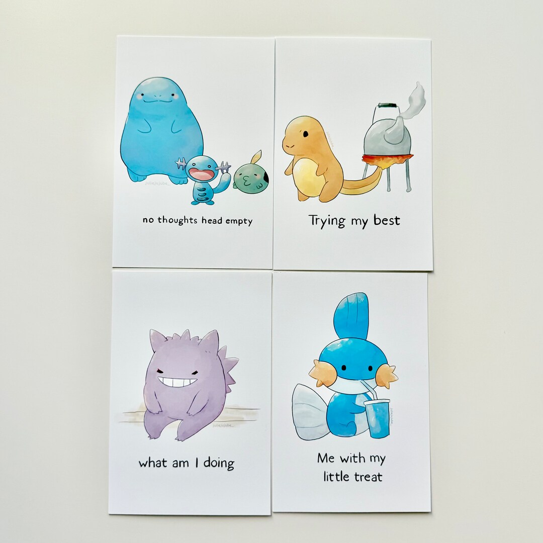 Kawaii Art Prints | Cute Art Prints | 6 X 4 Art Print | Character Art ...