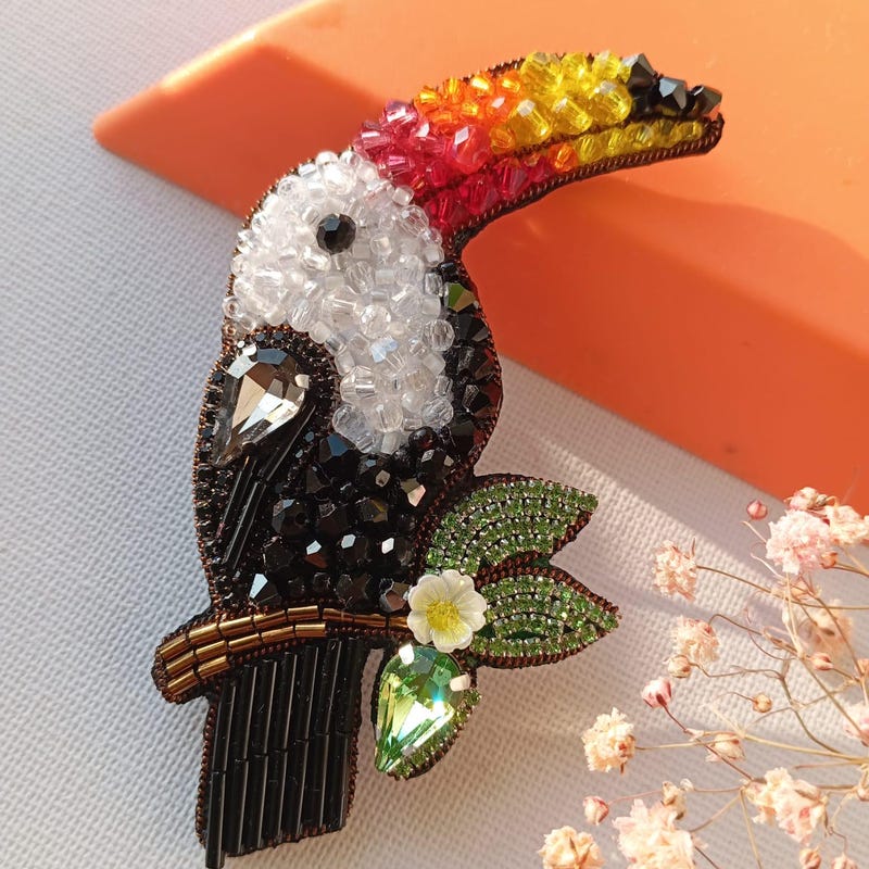 Toucan Brooch - Etsy