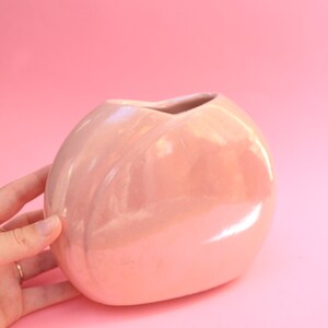 Pink Pearlescent Ceramic Vase - Etsy