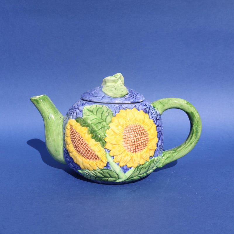 Sunflower Teapot - Etsy