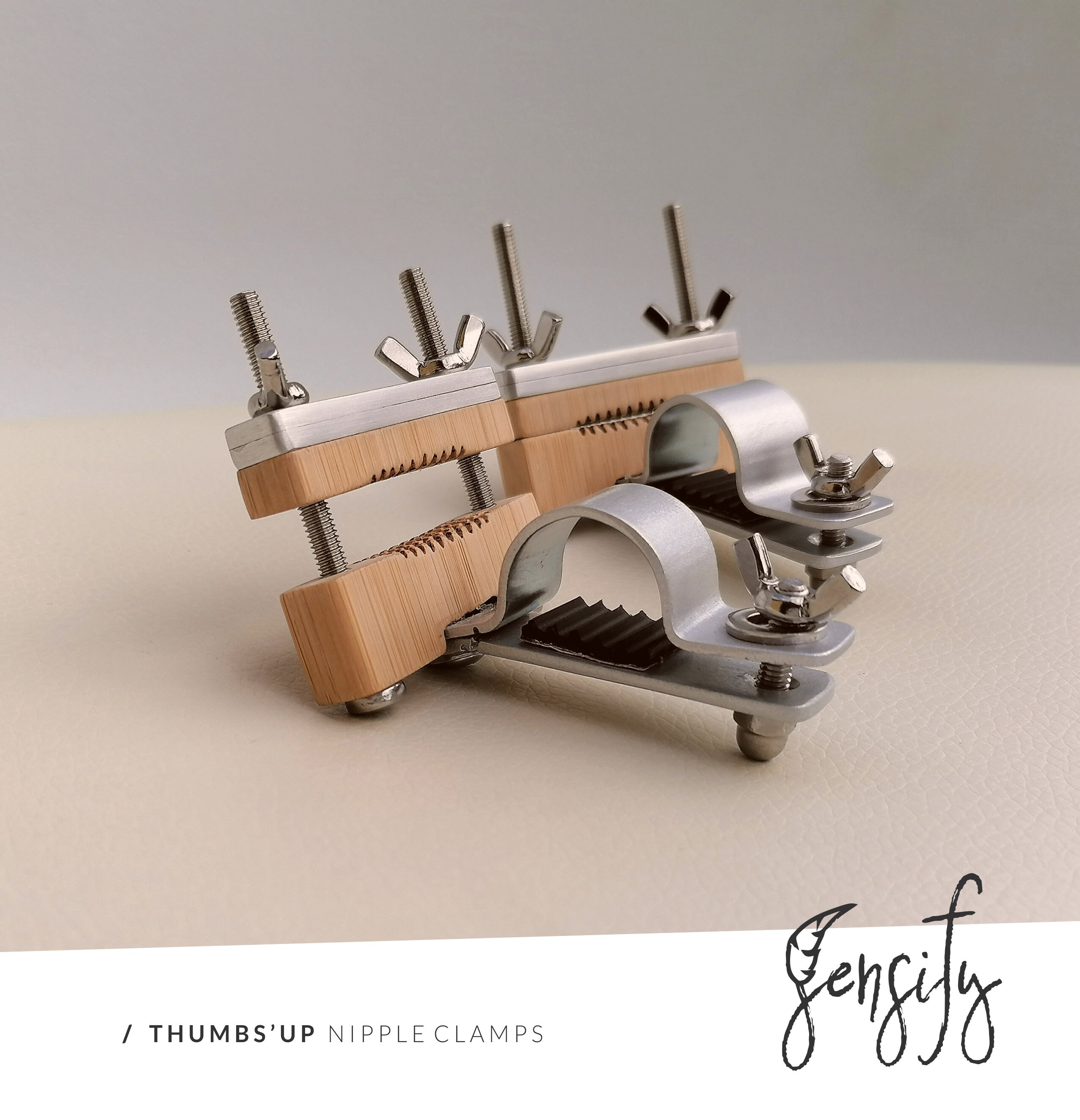 THUMBS'UP Nipple Clamps by Sensify / BDSM / Restraints / Hand Made - Etsy
